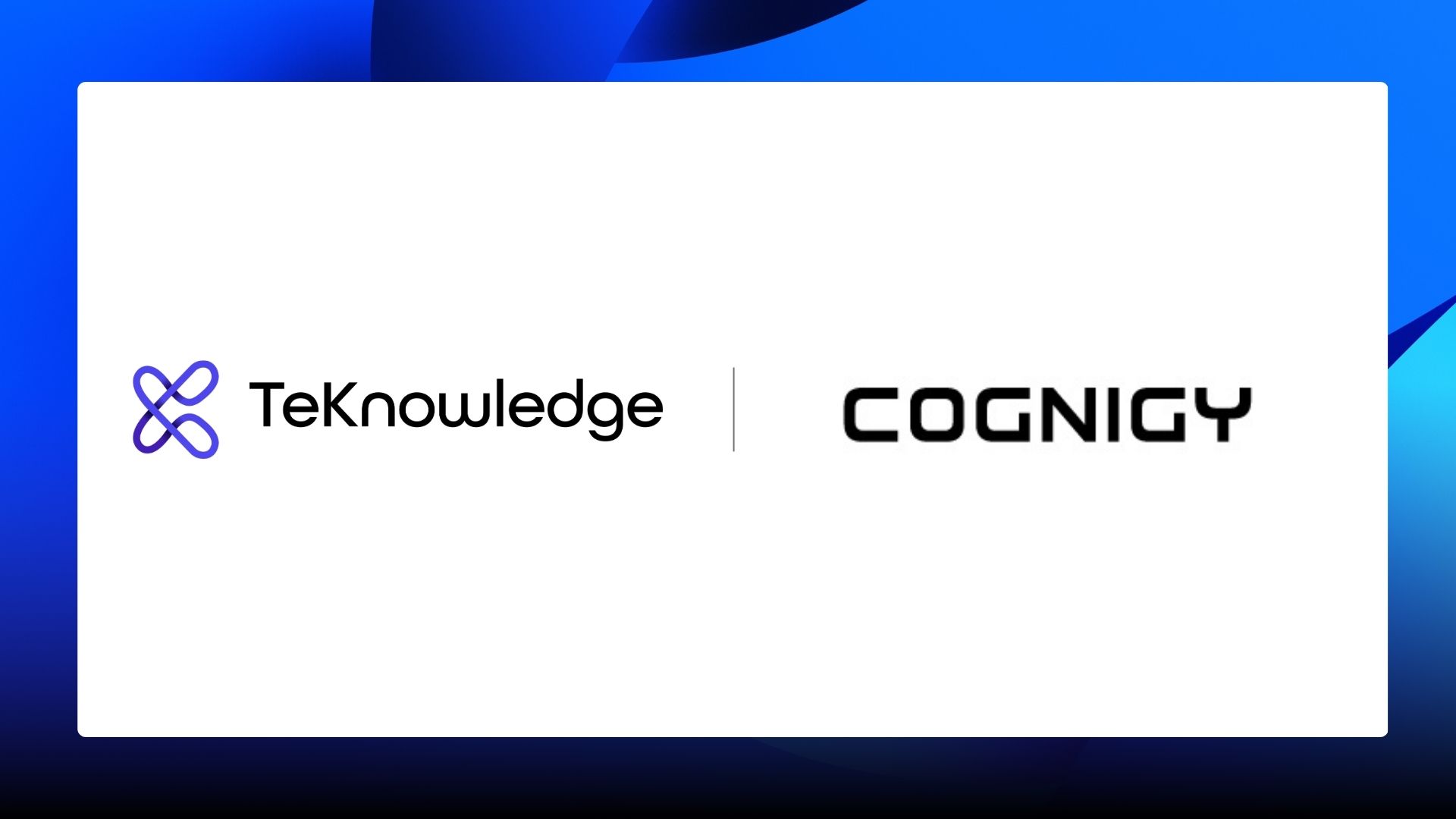 Cognigy And TeKnowledge Partner To Accelerate Agentic AI Adoption In ...
